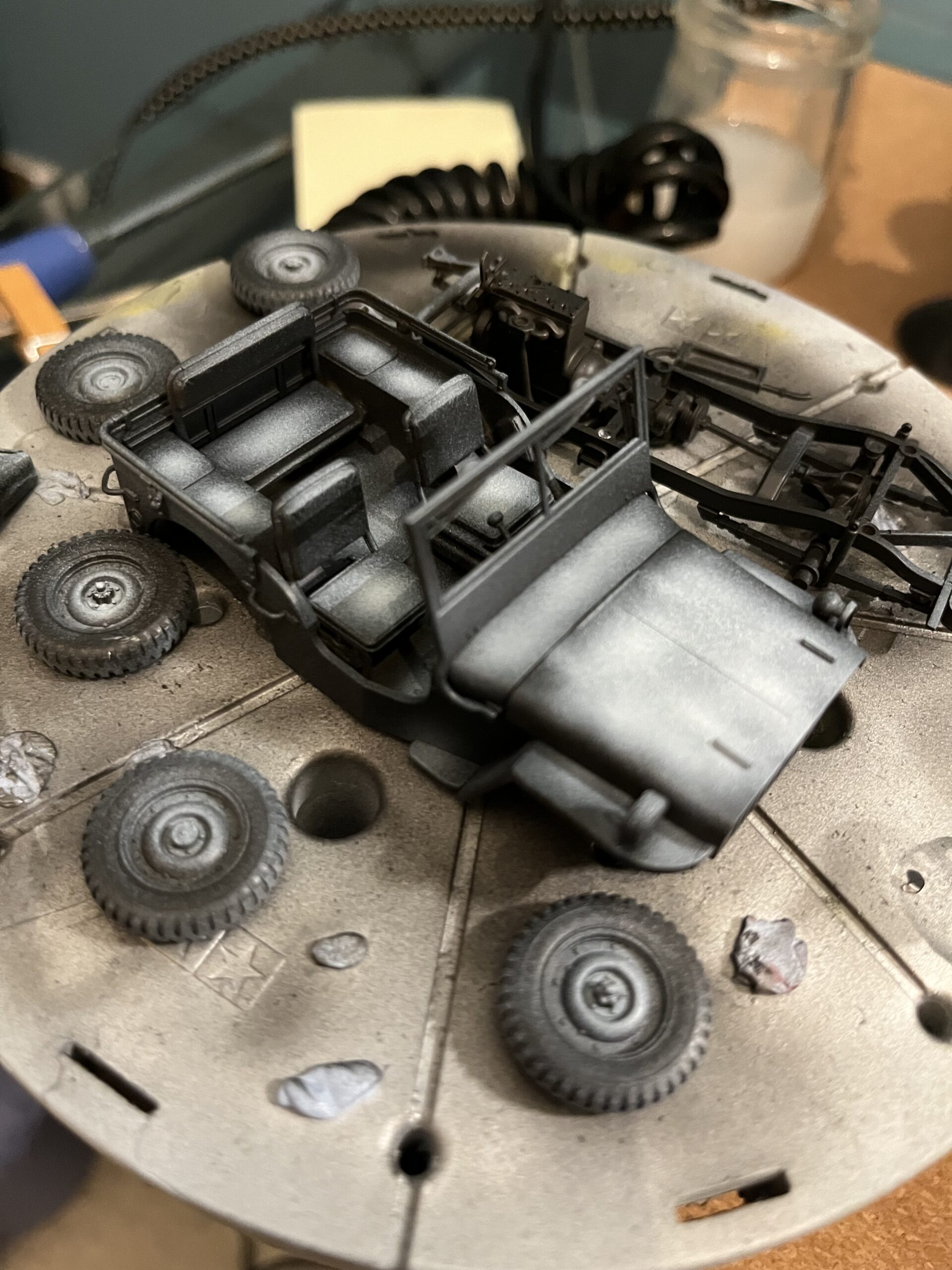 Tamiya 1/35 Willys Jeep build - WW2 Signs
